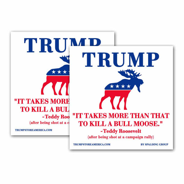 Trump Bumper Sticker - Trump Bull Moose – TrumpStoreAmerica