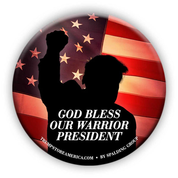 Warrior President Button – TrumpStoreAmerica
