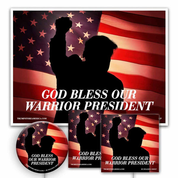 Trump Yard Sign Kit - Warrior President – TrumpStoreAmerica