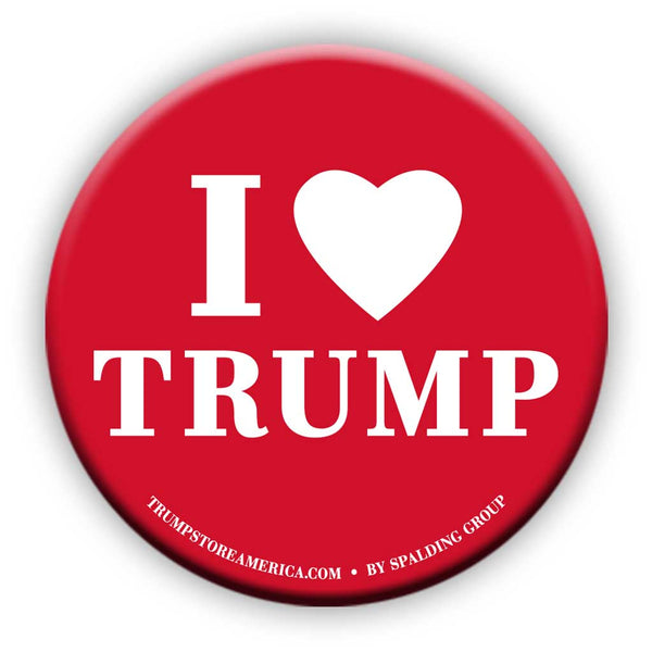 I Heart Trump Button – TrumpStoreAmerica